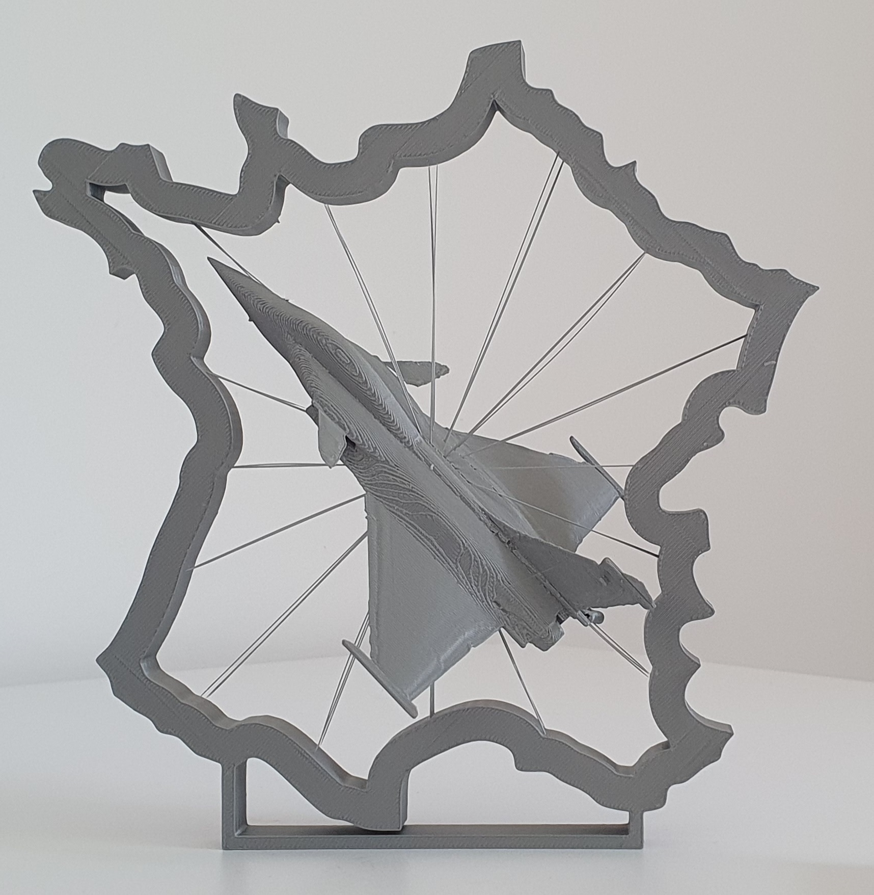 French Dassault Rafale - String Art by Raskal | Download free STL model ...