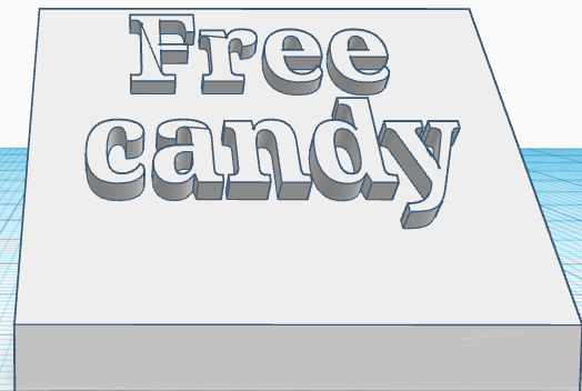 free candy sign by TheJAWsome1 | Download free STL model | Printables.com