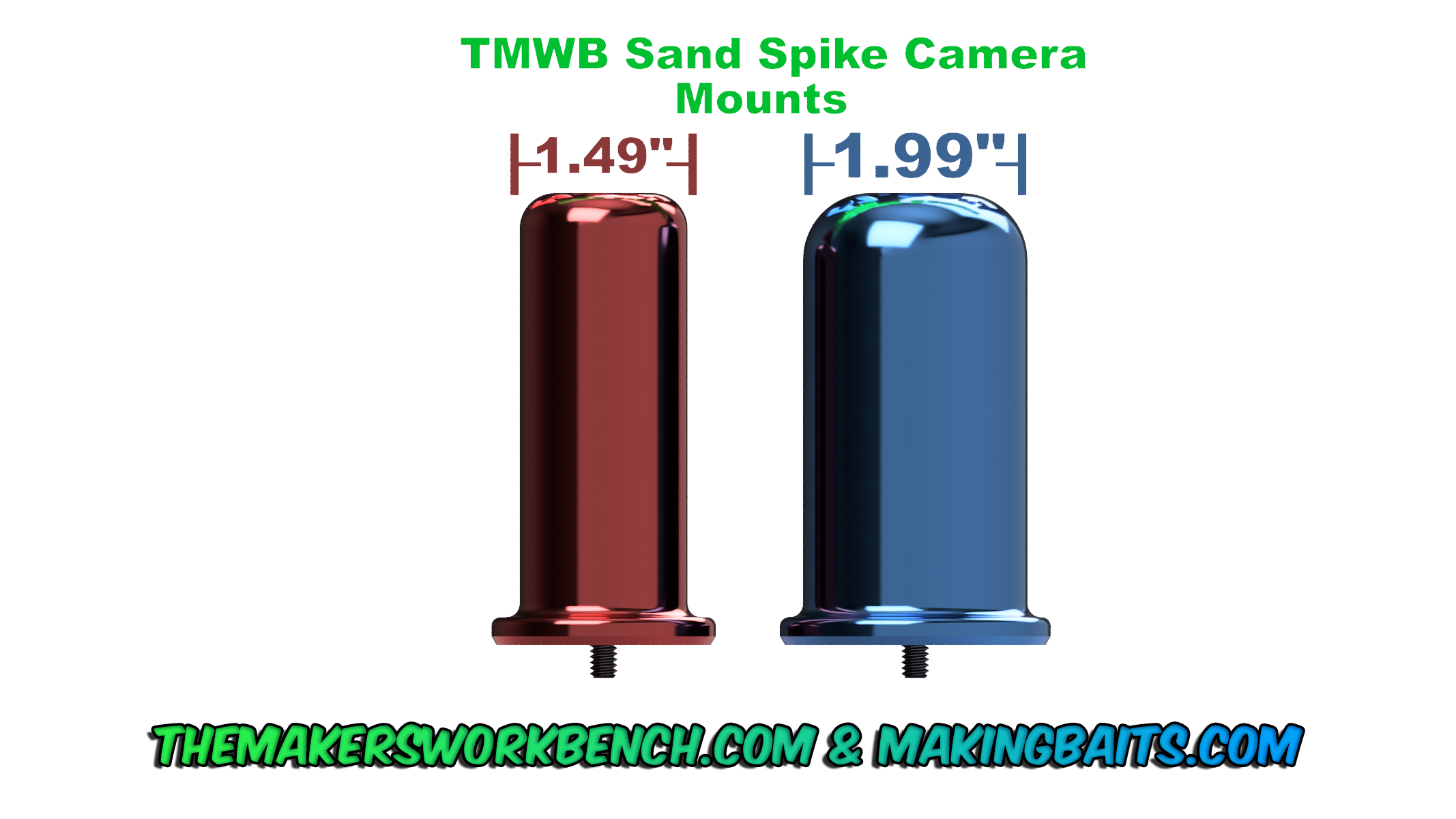 Sand Spike Camera Mount Insert - 1.5-in & 2-in with 1/4-20 Threads by ...