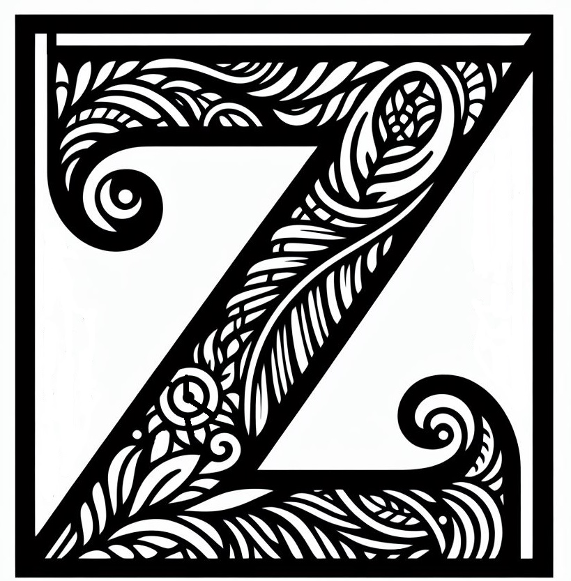 standing initial: letter Z (version 1) by Nina Máčová | Download free ...