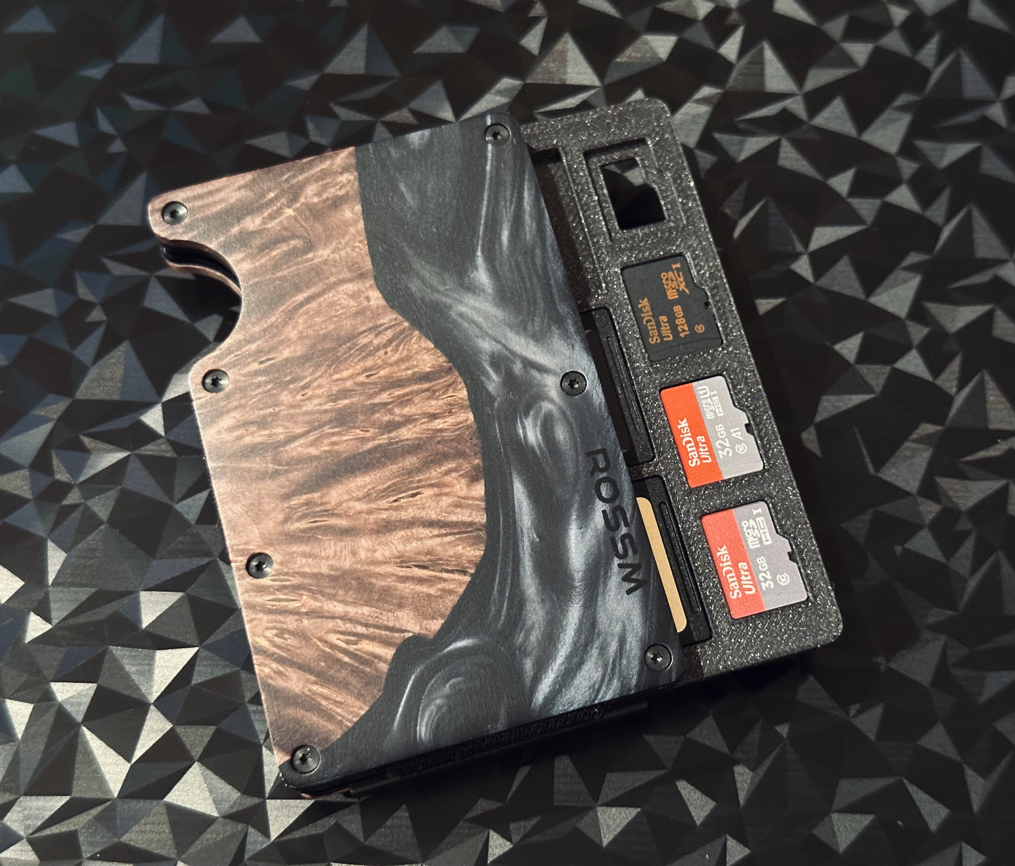 micro + SD Card insert for Credit Card Wallets (RIDGE, ROSSM, etc.) by ...