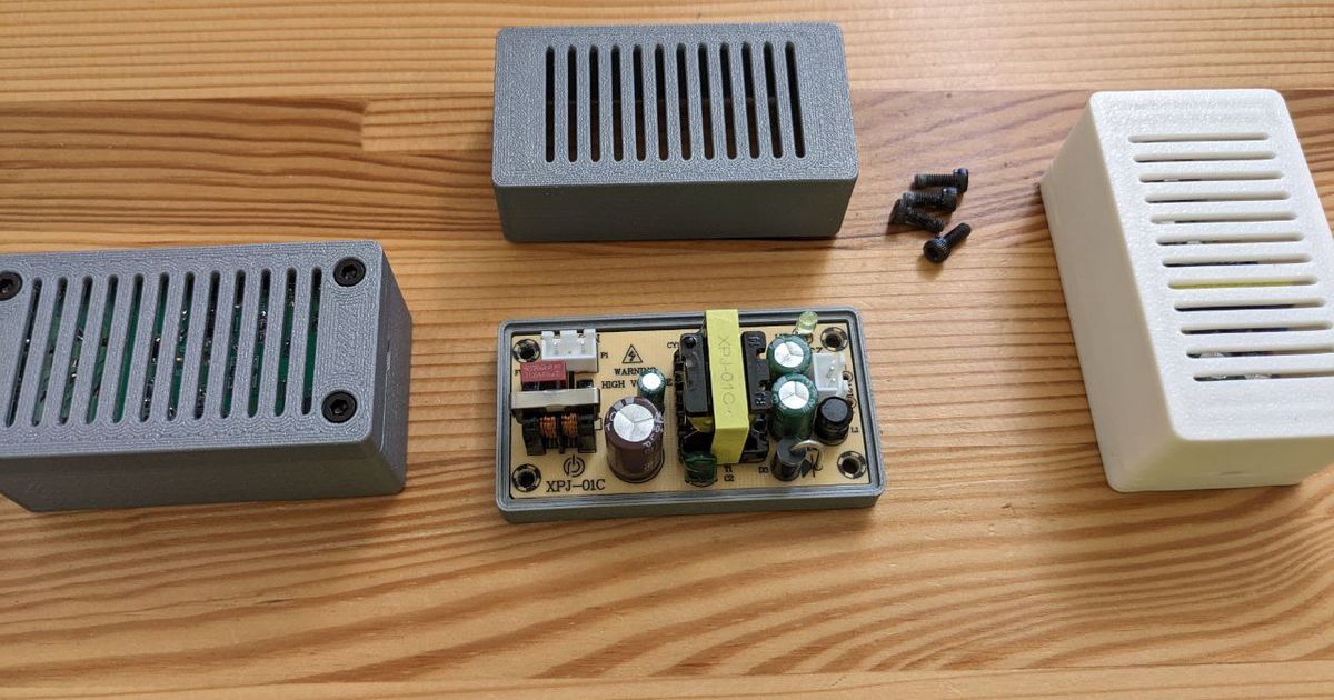 Enclosure for 12V 1.5A power supply module from Aliexpress XPJ-01C by ...