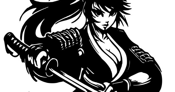Female Samurai Warrior Wall Art by Jura Švébiš | Download free STL ...