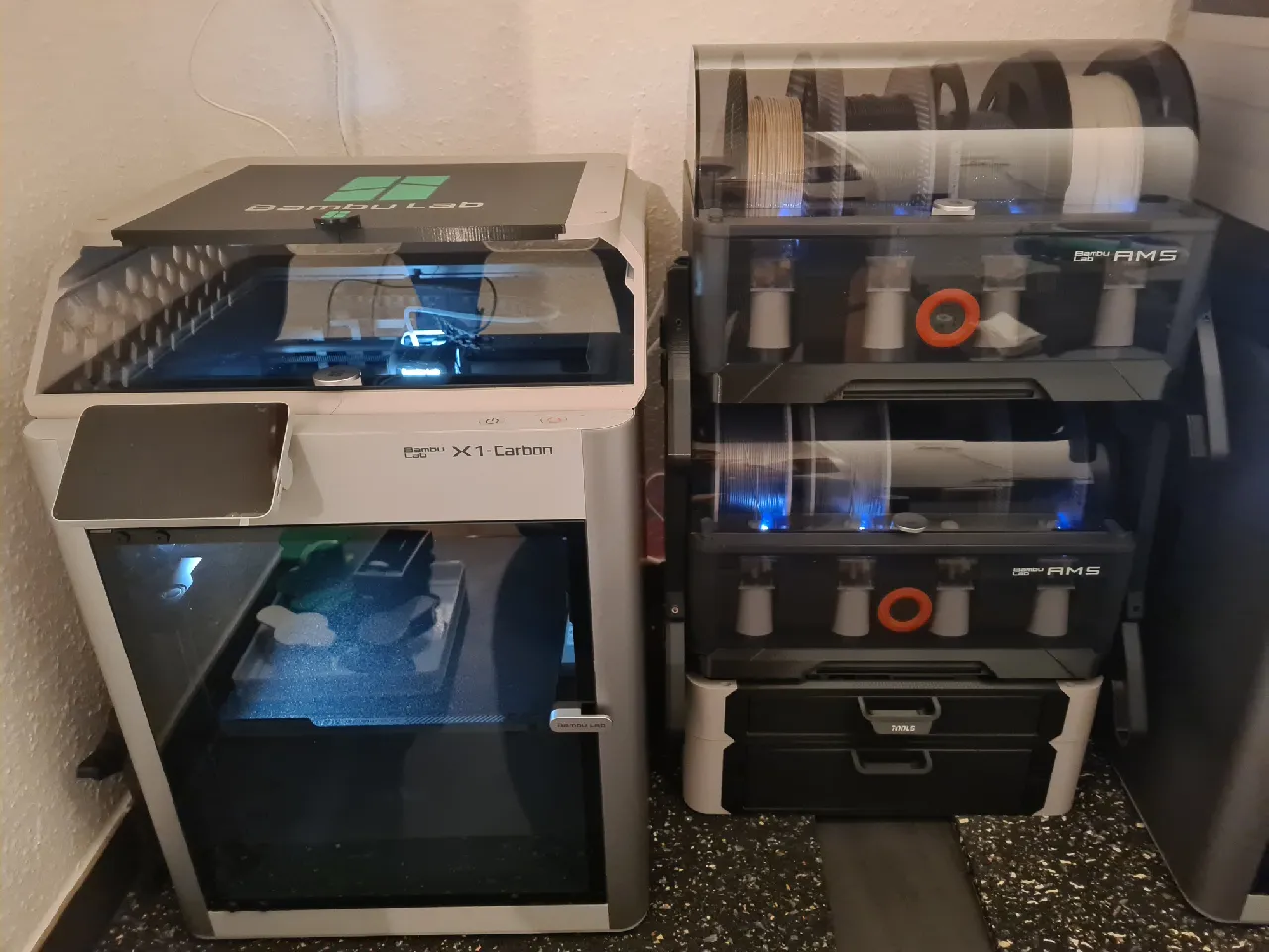 [BaBo duo] AMS drawer stacker by Willi | Download free STL model ...