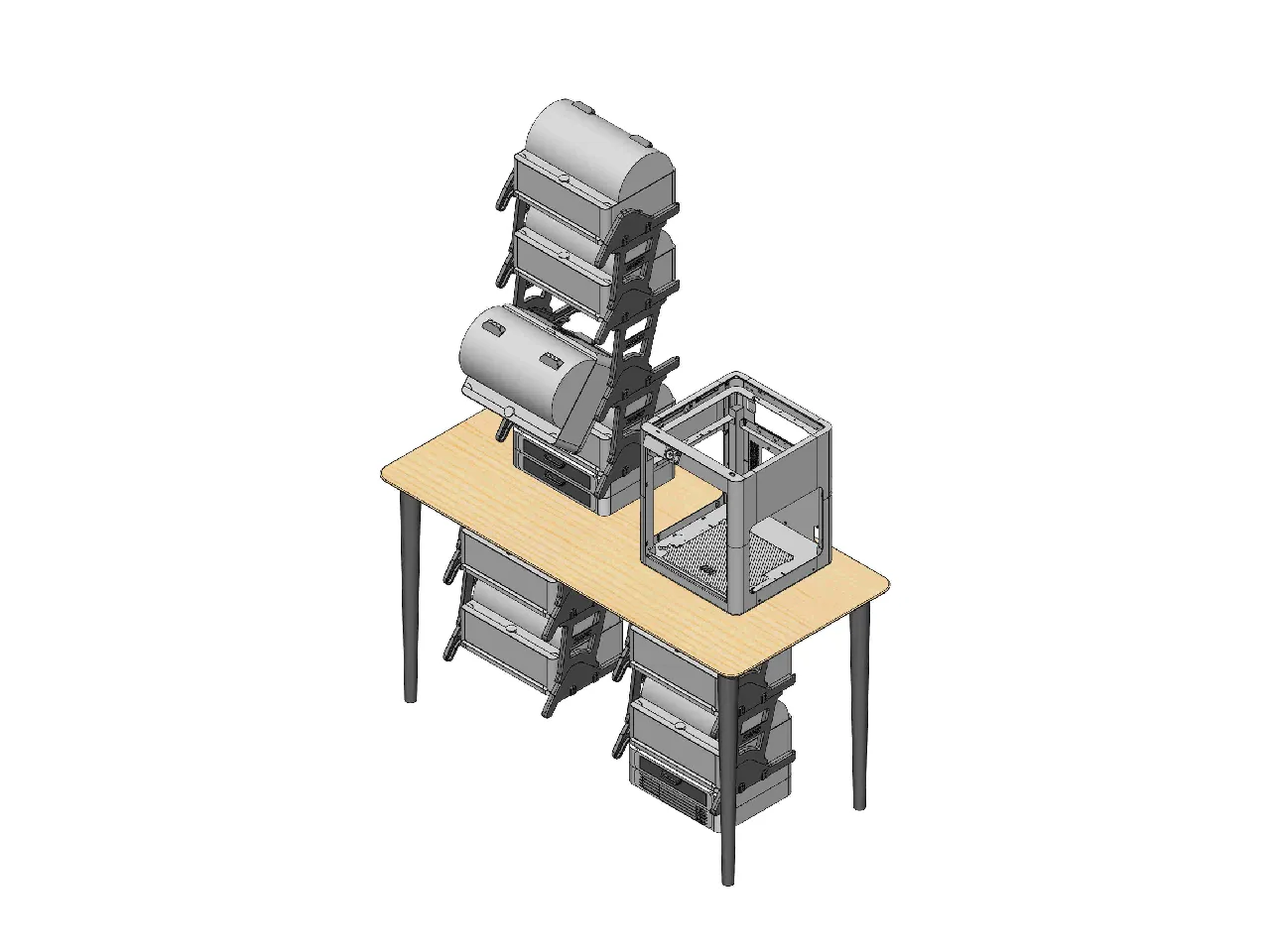 [BaBo duo] AMS drawer stacker by Willi | Download free STL model ...
