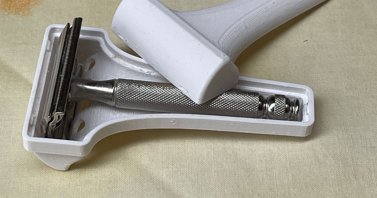 Transport case for classic safety razor by Alex Huysegoms | Download ...