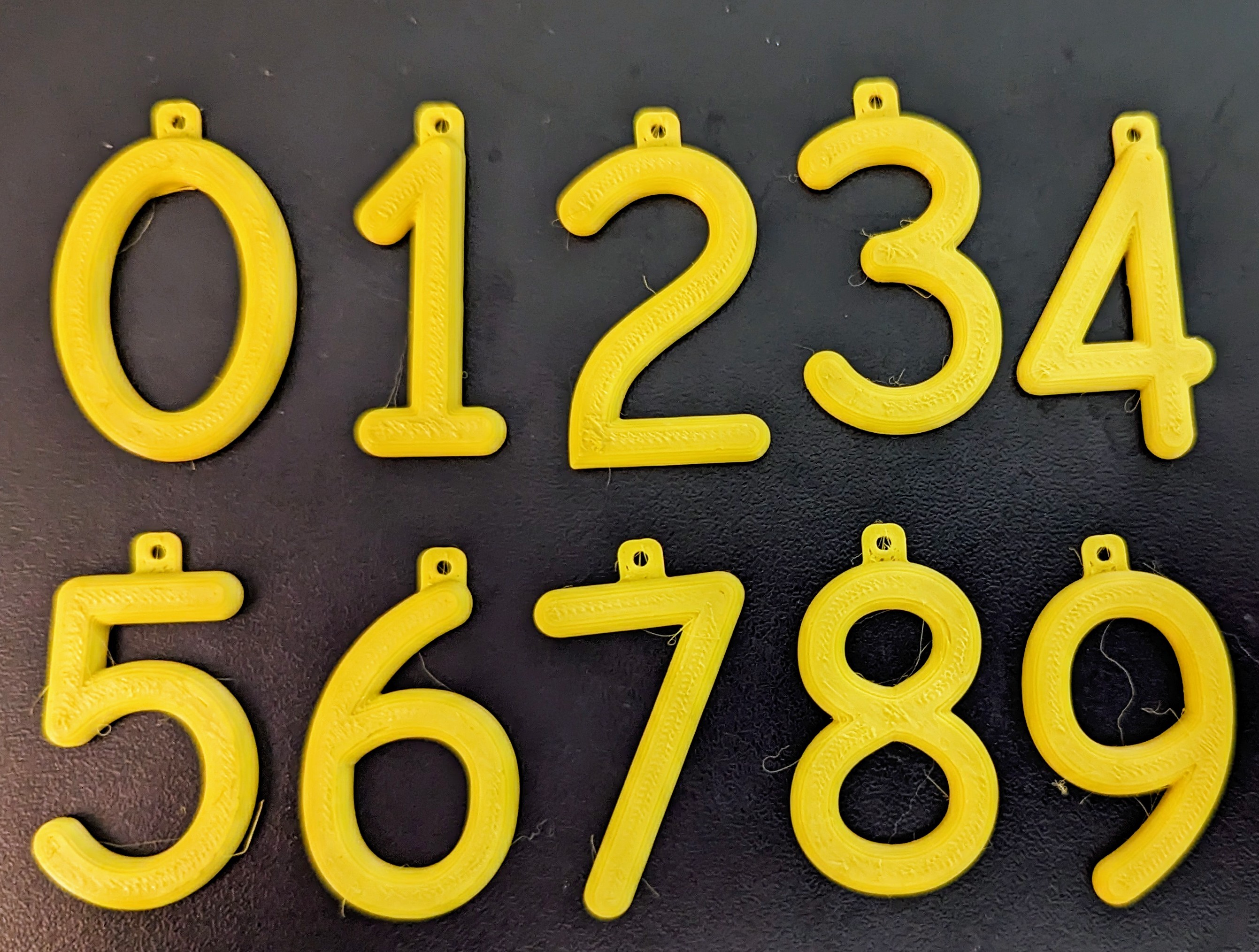 Number Earrings by Kate Leipold | Download free STL model | Printables.com
