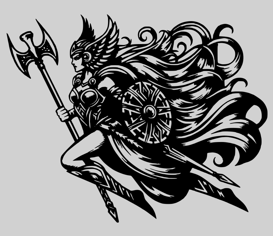 Valkyrie Warrior Wall Art by Jura Švébiš | Download free STL model ...