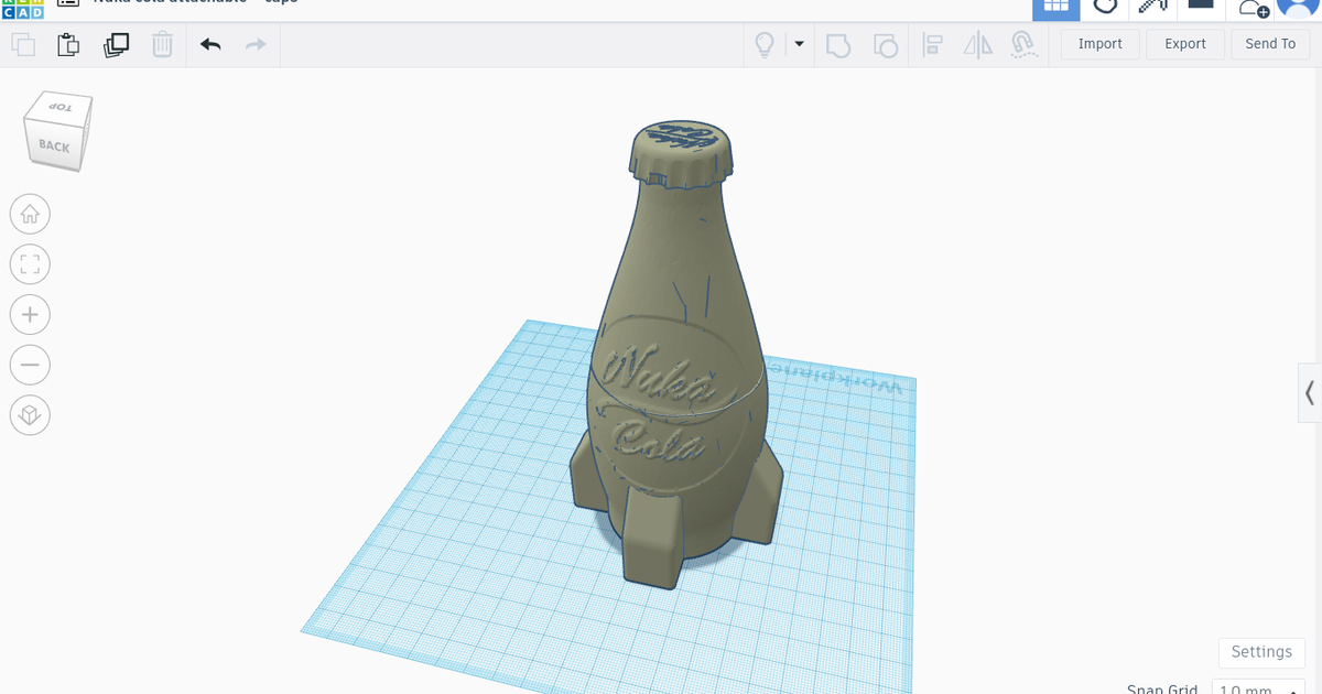 Nuka cola bottle + caps by Mr.krabs on crack | Download free STL model | Printables.com