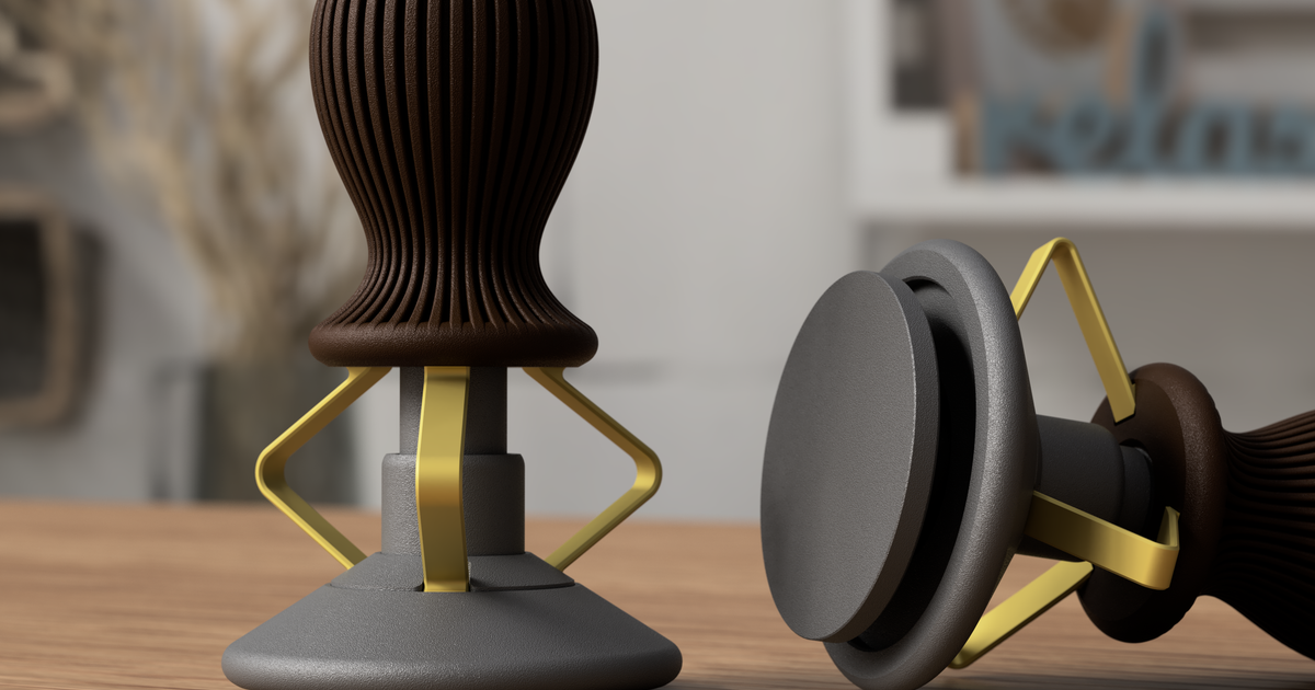 Spring loaded Coffee / Espresso tamper presser by Sabre Design ...