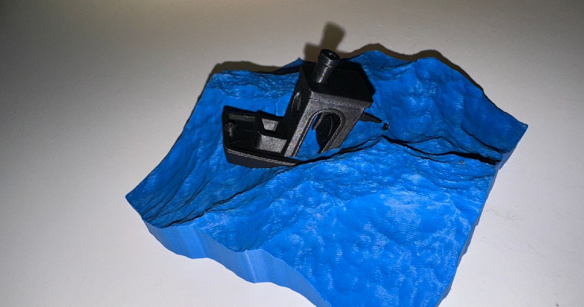 Sinking Benchy on Waves by FlaminSpike | Download free STL model ...