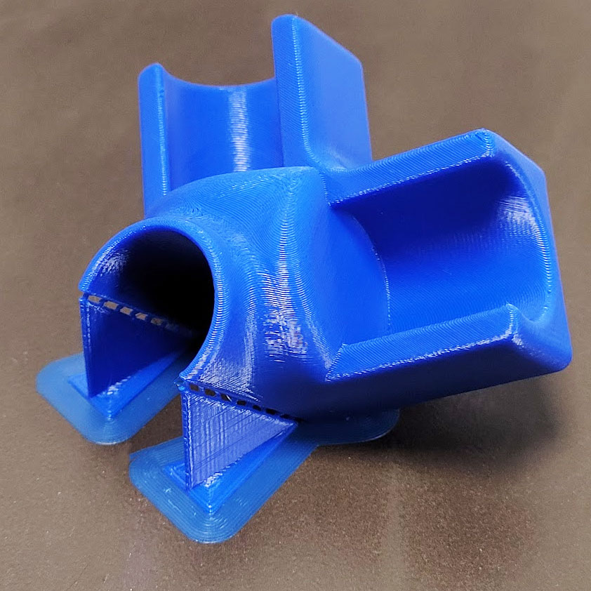 22 mm tent pole (AC Infinity) to 1/2" PVC holder for SCROG net by ...