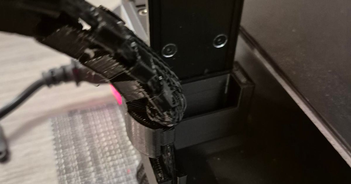 Ender 3 v3 KE / SE removable bin mount + spine cable chain base by ...