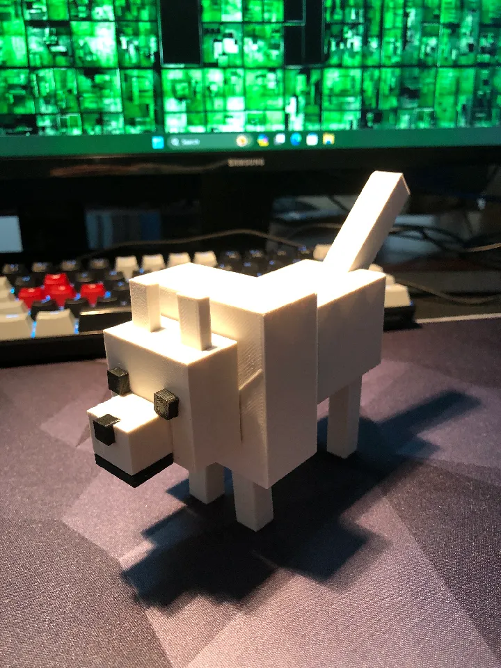 Minecraft dog by Boscoe | Download free STL model | Printables.com