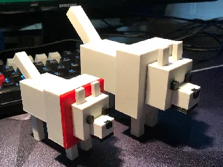 Minecraft dog by Boscoe | Download free STL model | Printables.com