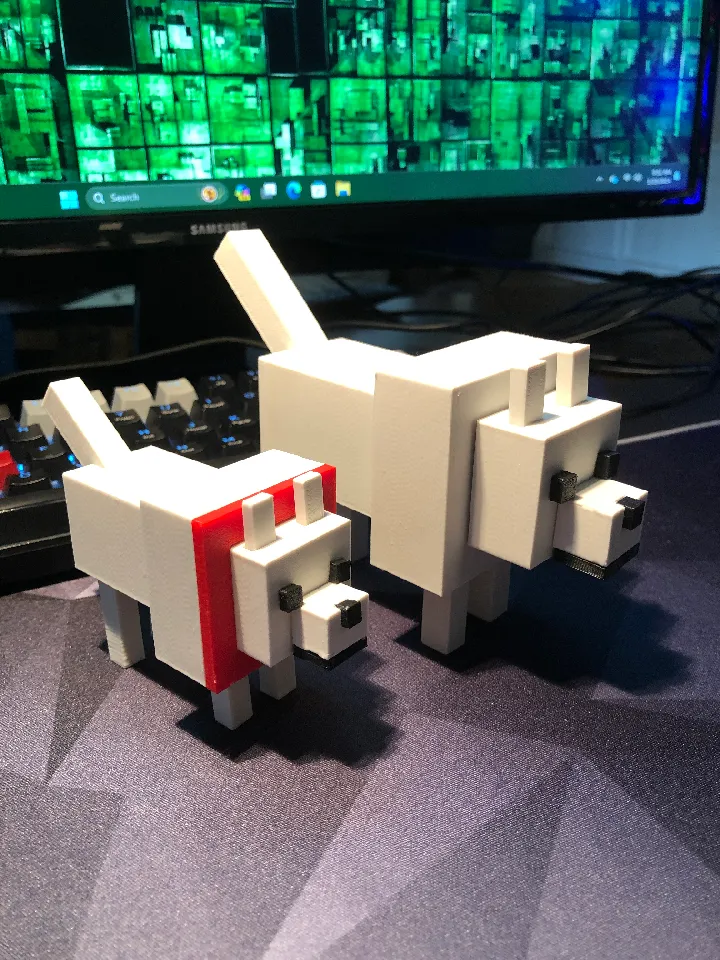 Minecraft dog by Boscoe | Download free STL model | Printables.com