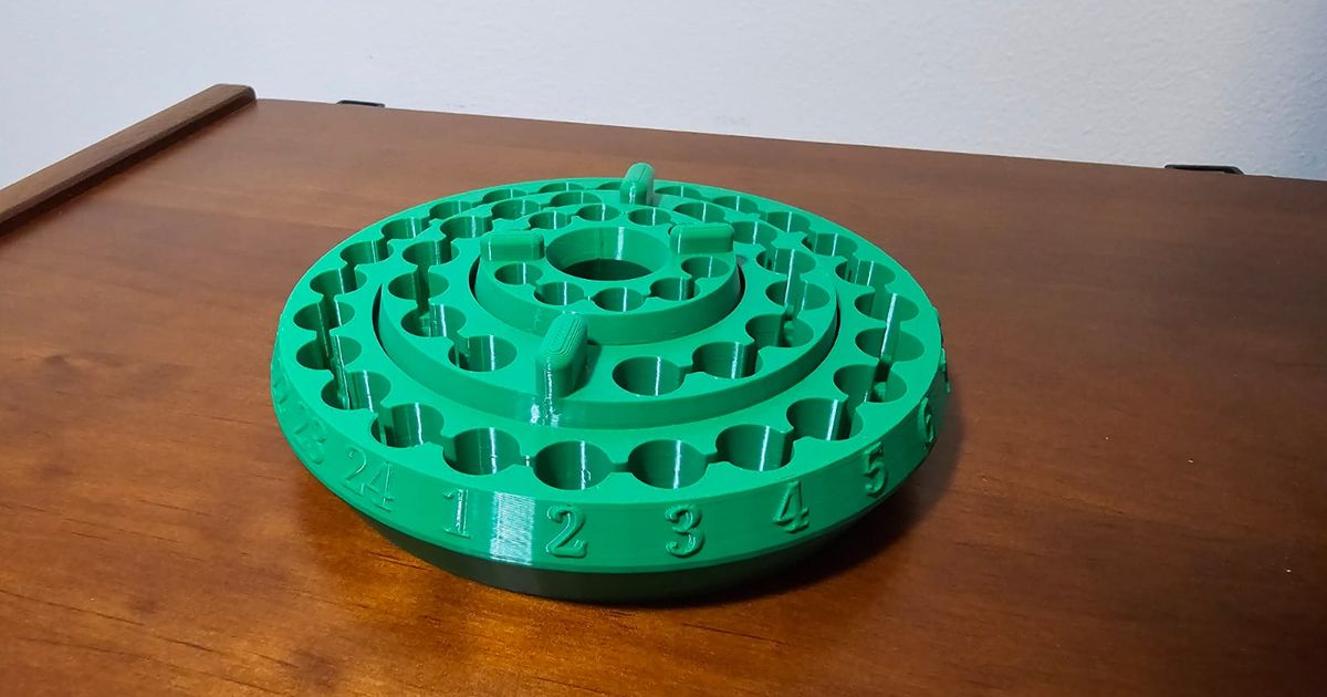 Microtube spinner rack by MolecularLevel | Download free STL model ...