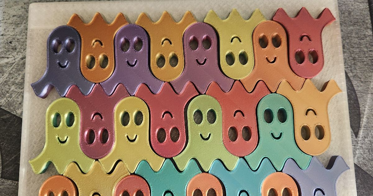 Tessellation Puzzle : Ghosts by Jason Englert | Download free STL model ...