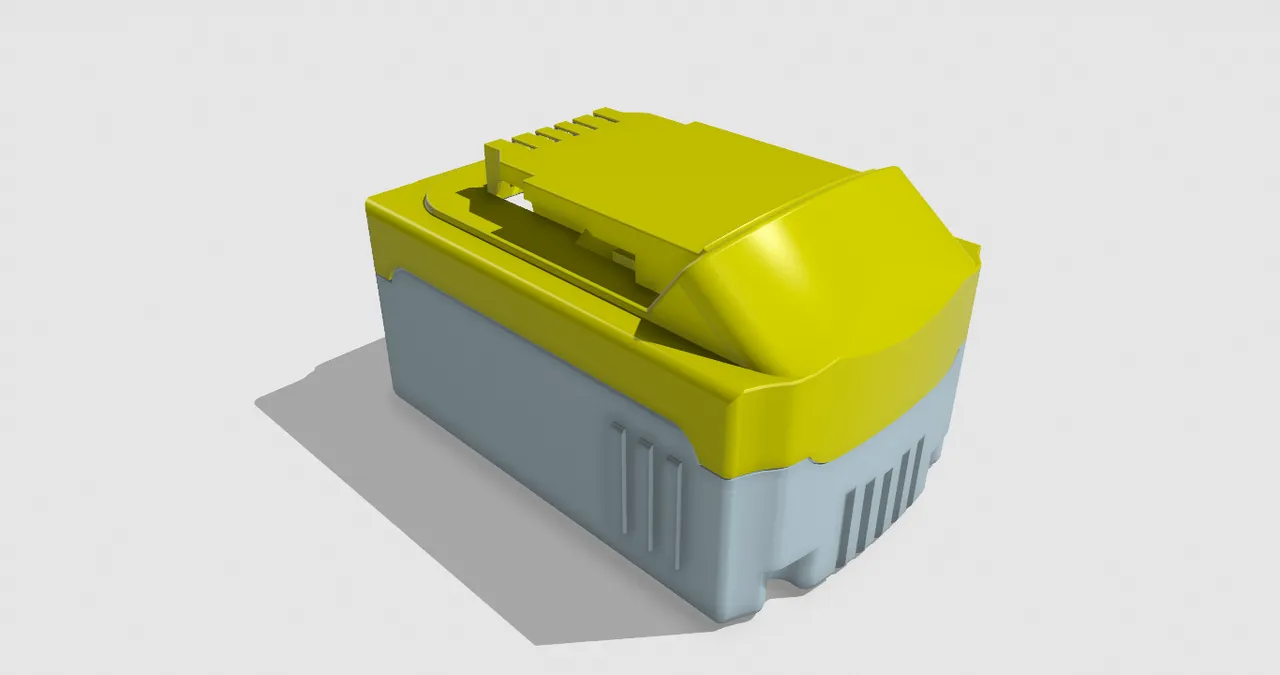 Dewalt XR top battery cover. by D Har | Download free STL model ...