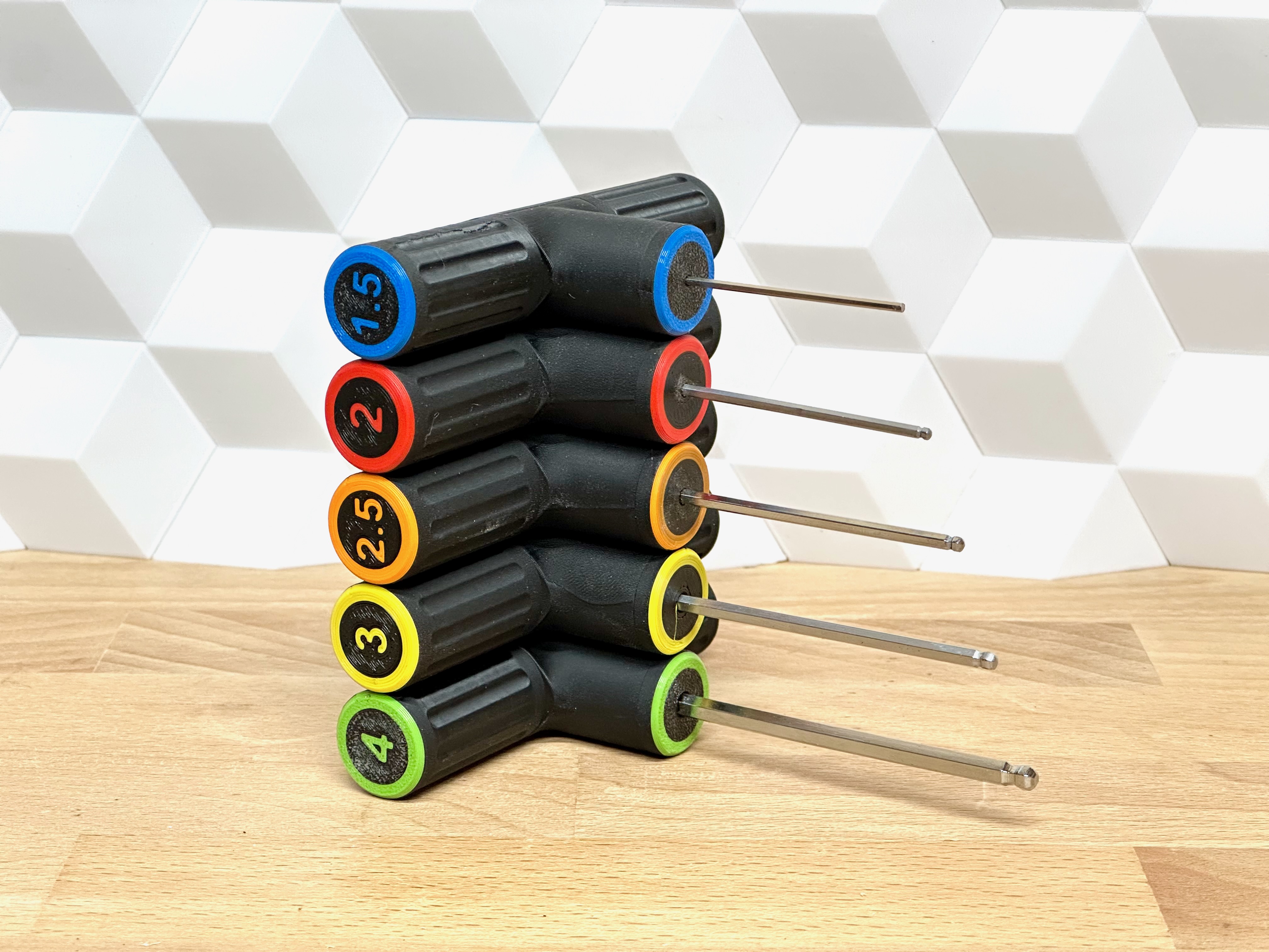 Hex-key T-Handle Set (metric - customize your tools) by GlennovitS 3D ...