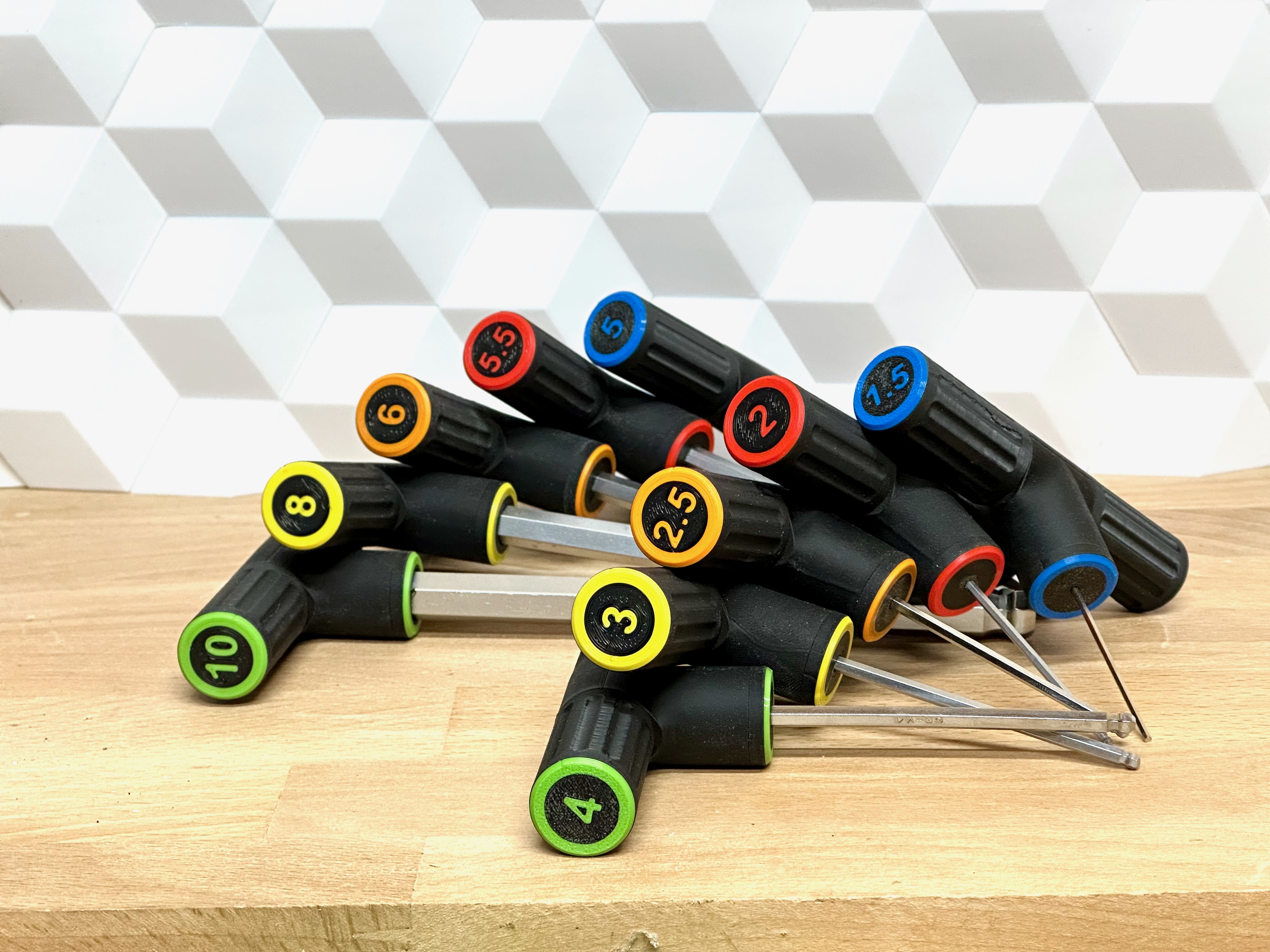 Hex-key T-Handle Set (metric - customize your tools) by GlennovitS 3D ...