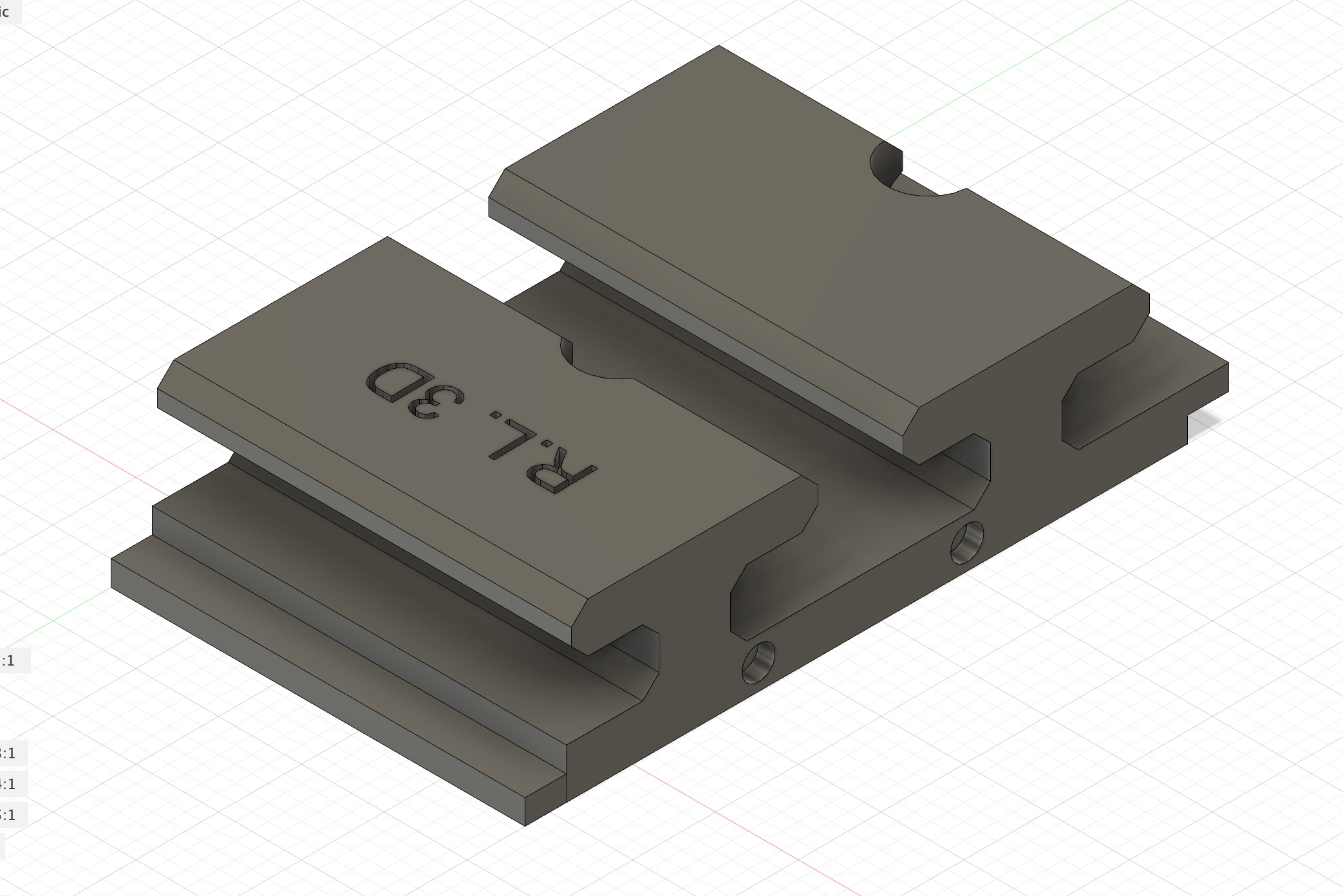 OctoRail: Modular Desk Rail Mounting System by R.L. 3D | Download free ...