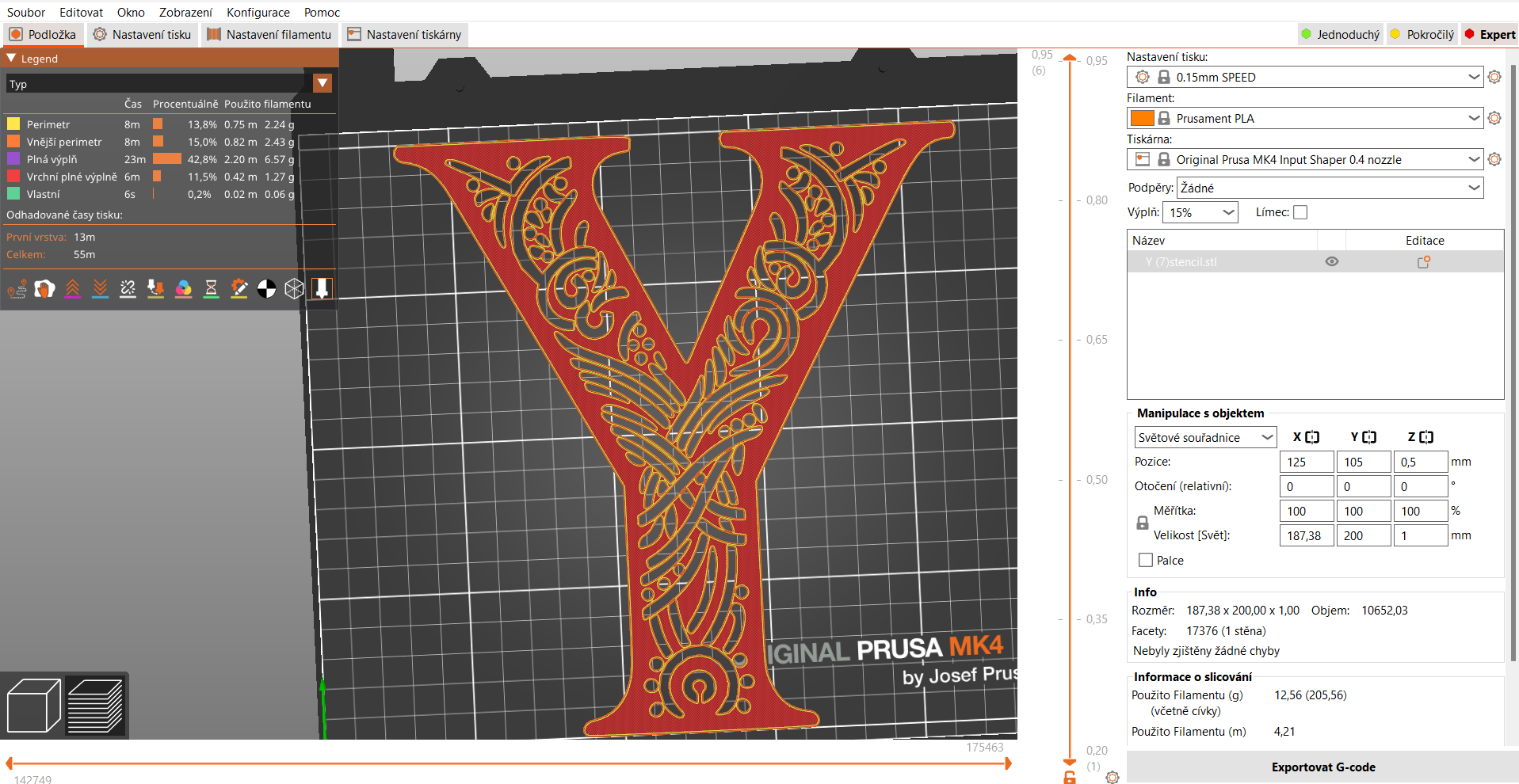 Stencil: letter Y (version 3) by Nina Máčová | Download free STL model ...