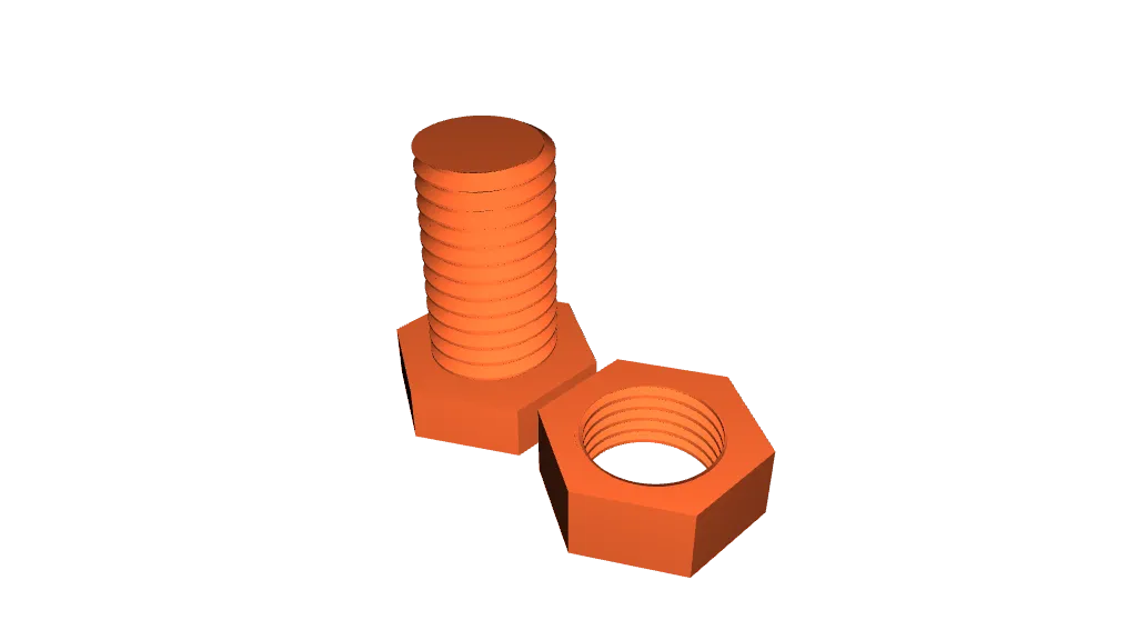 nuts and bolts 14mm by Opik Hidayat | Download free STL model ...