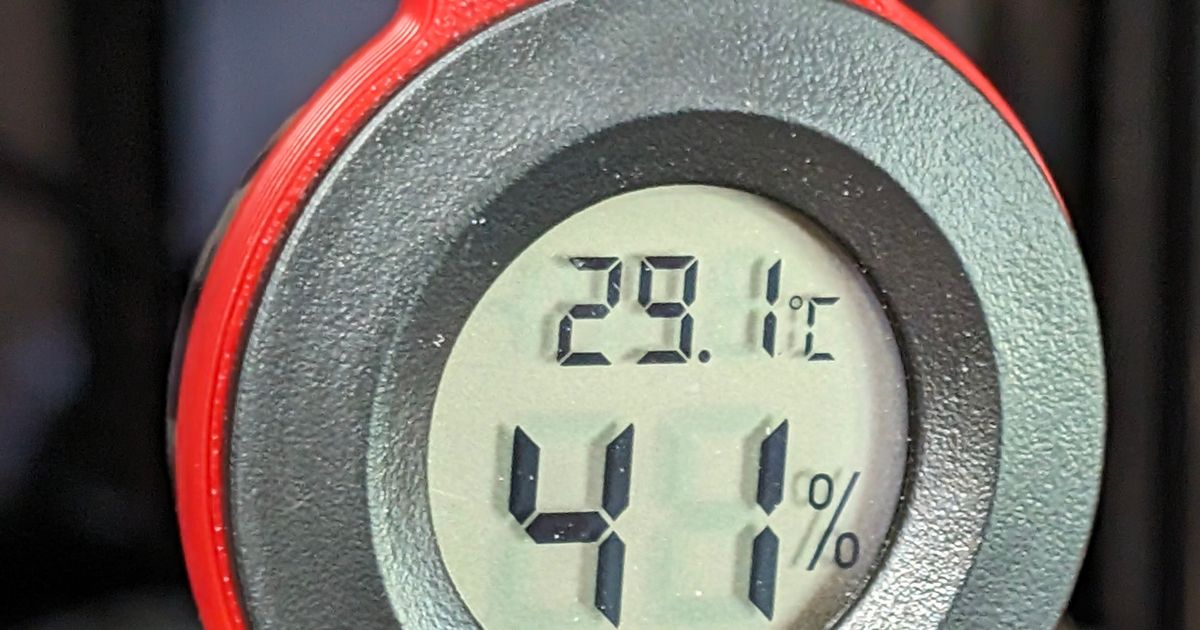 Mini Thermometer / Hygrometer 2020 Groove Mount, Round or Rectangular ...