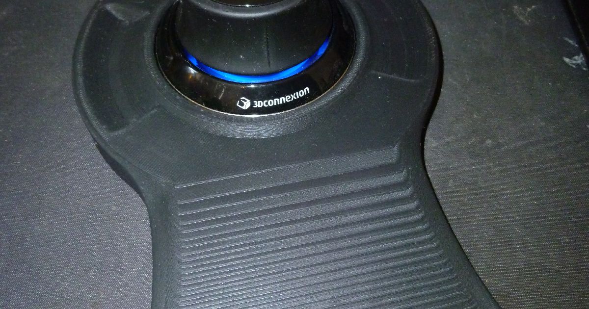 3dconnexion spacemouse compact handrest by Füri | Download free STL ...