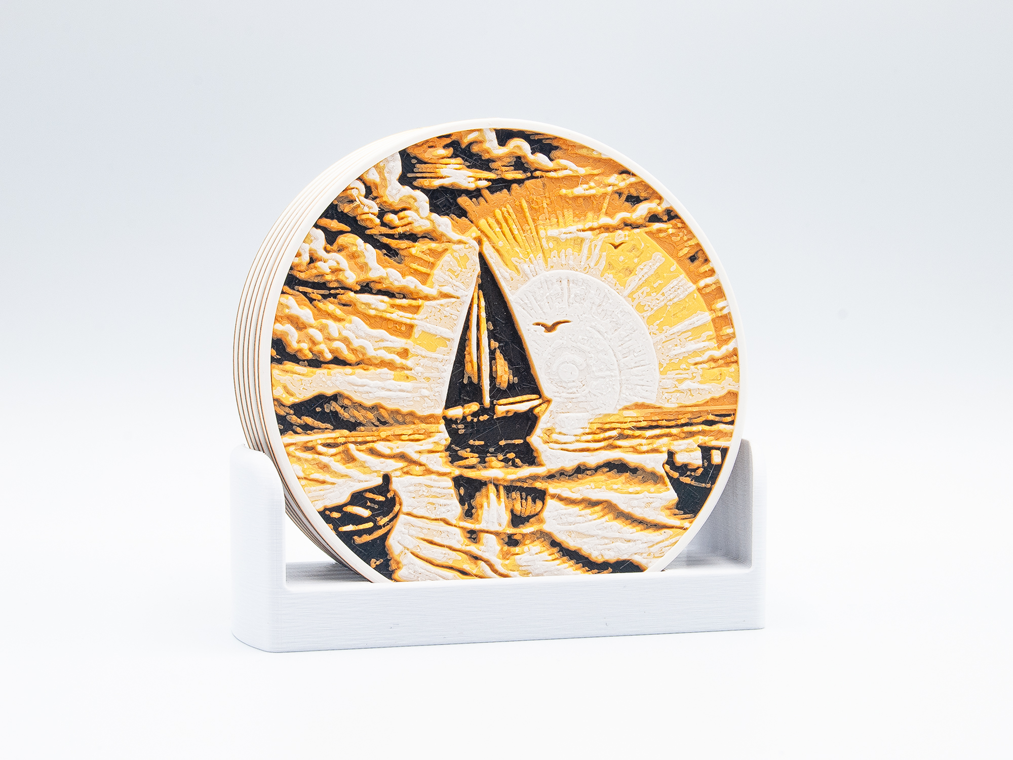 Coastal Village Coasters by Bamingo Design | Printables Store