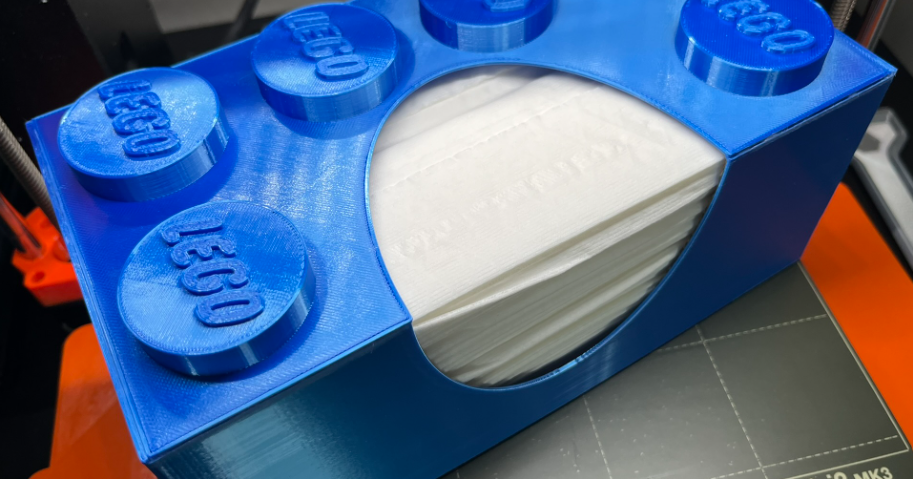 Lego Brick Puffs Tissue Box por Jenno | Descargar modelo STL gratuito ...