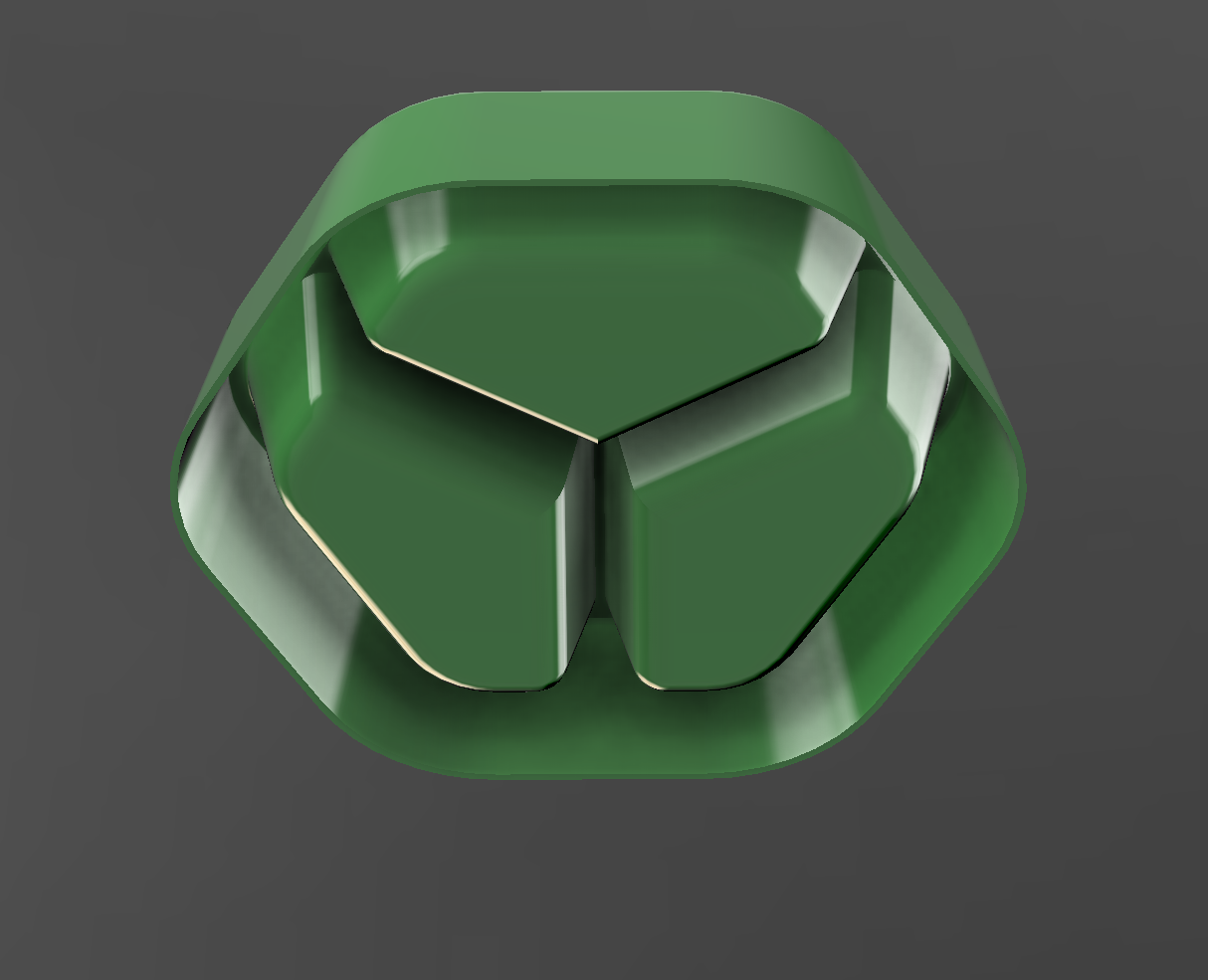 Stackable Hexagonal Token Trays for Gaming with 3 sections by EcoDad ...