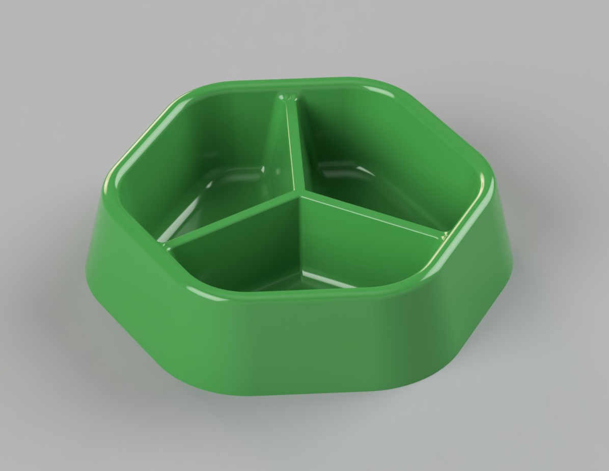 Stackable Hexagonal Token Trays for Gaming with 3 sections by EcoDad ...