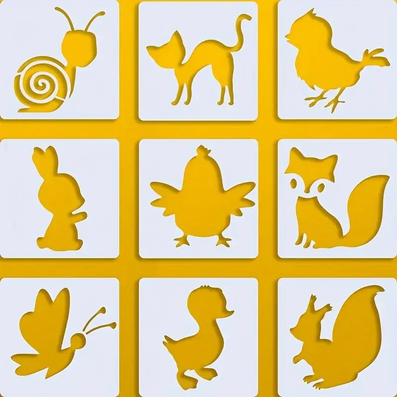 Montessori Template for Kids Stencil animal by 3Dmar | Download free ...