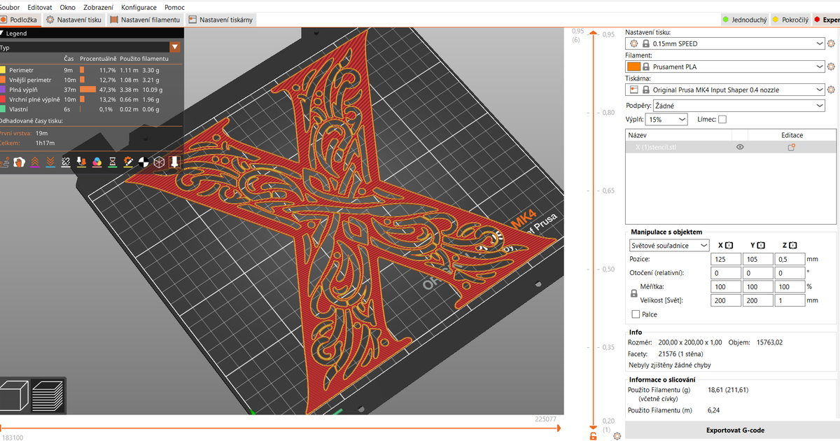 Stencil: letter X (version 1) by Nina Máčová | Download free STL model ...