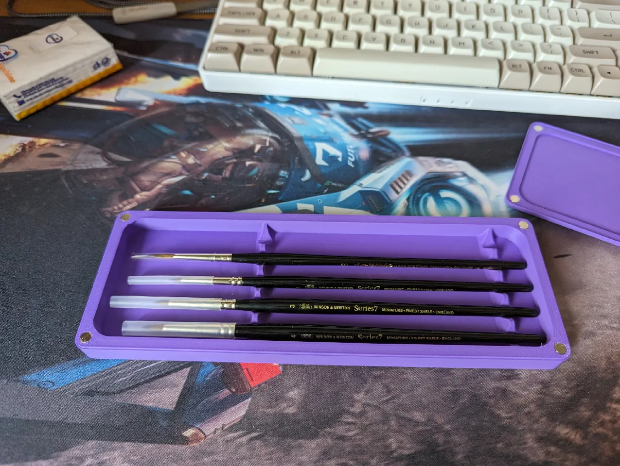 Paint brush box by cabezacabra | Download free STL model | Printables.com