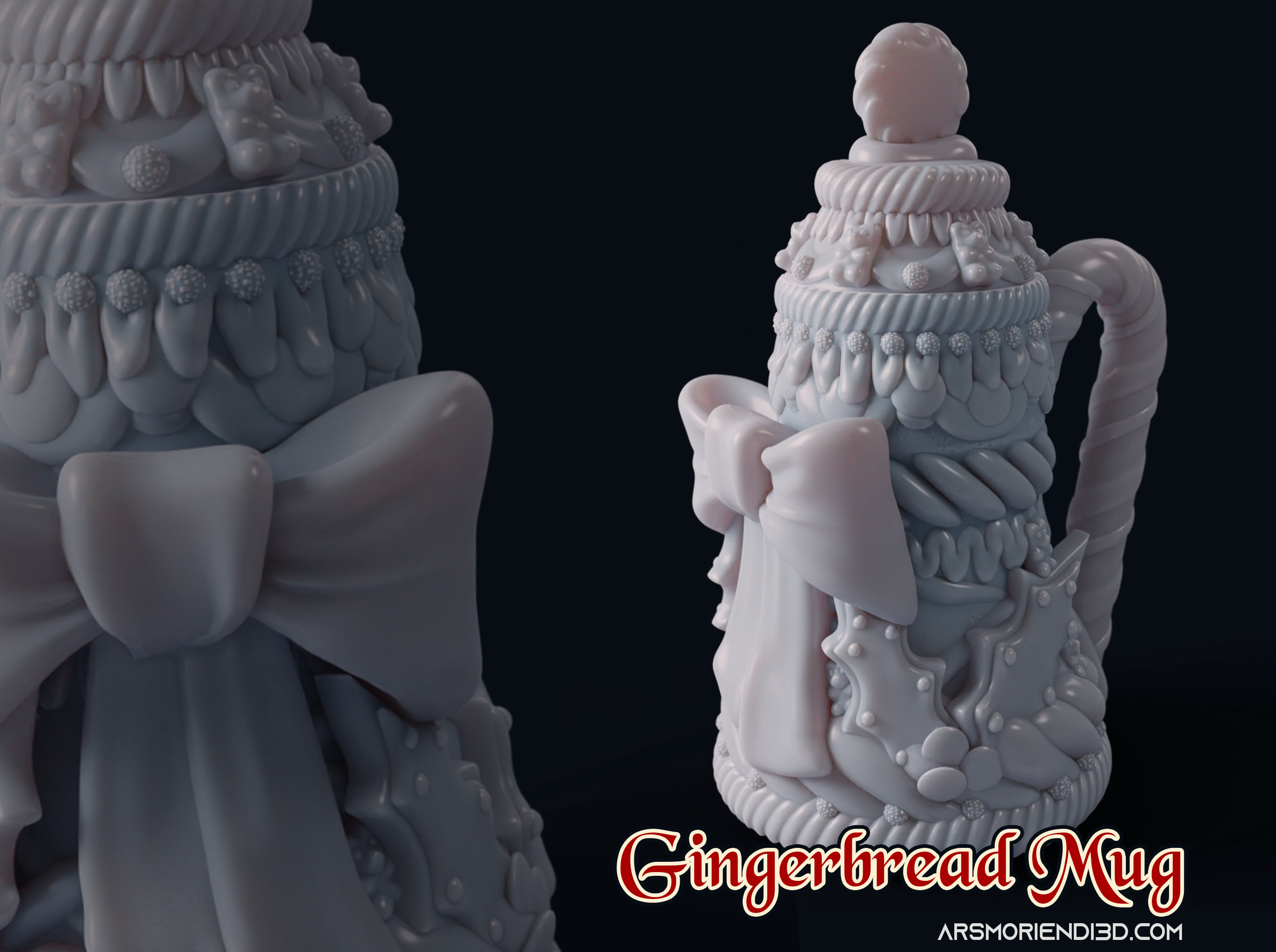 Gingerbread Mug - Mythic Mugs by Ars Moriendi 3D | Download free STL ...