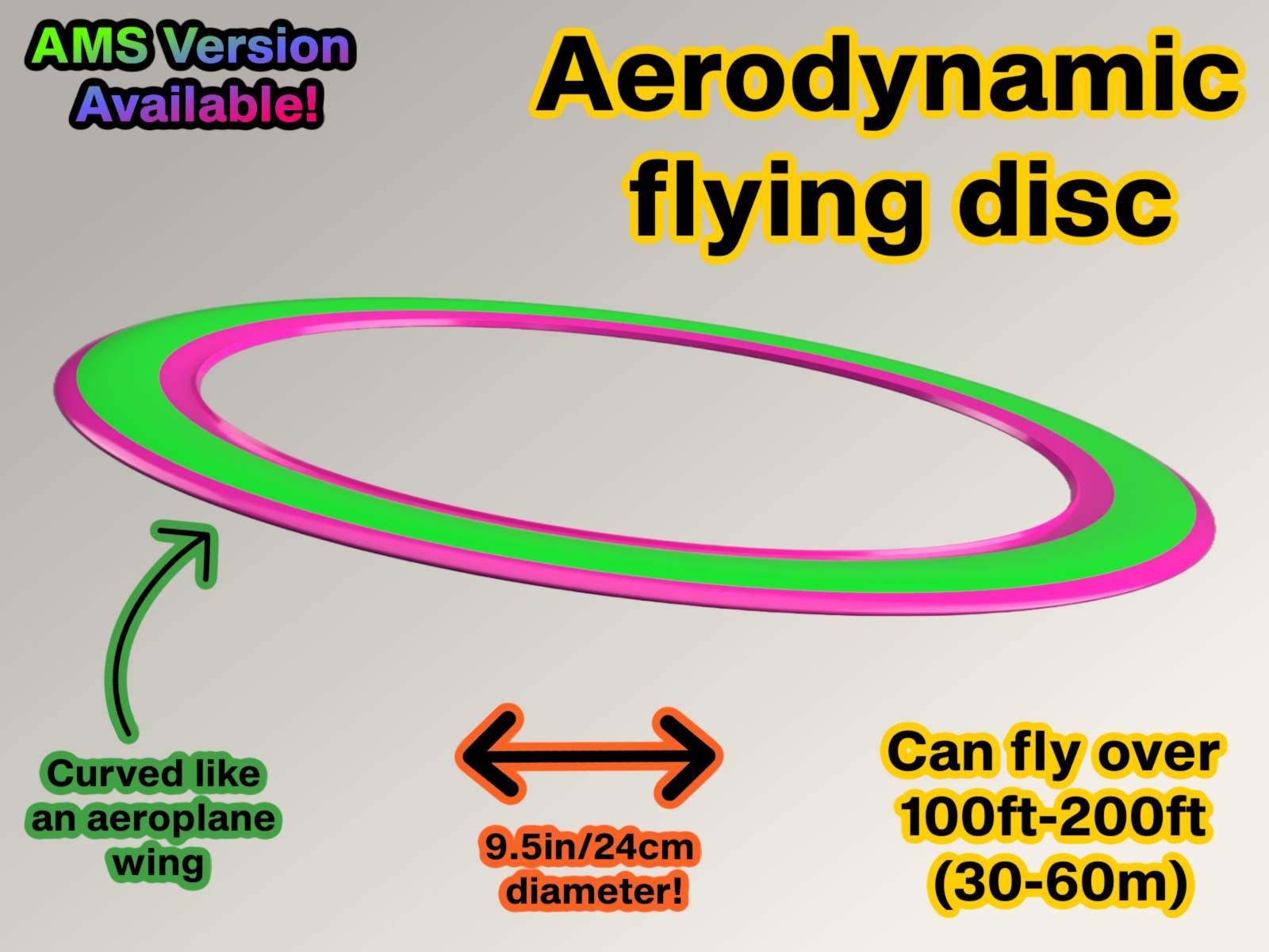 Flying Disc - Aerodynamic Ring - Frisbee par Trickstyle | Téléchargez ...