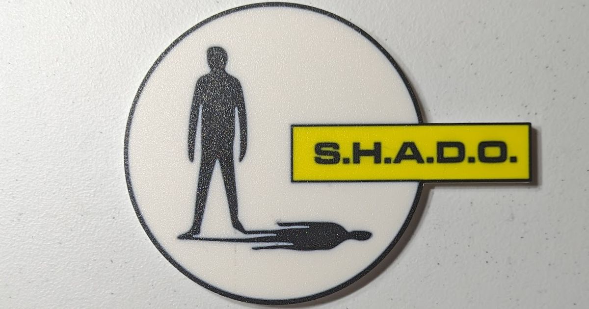 S.H.A.D.O. Badge by Design•Slice•Print Studio | Download free STL model ...