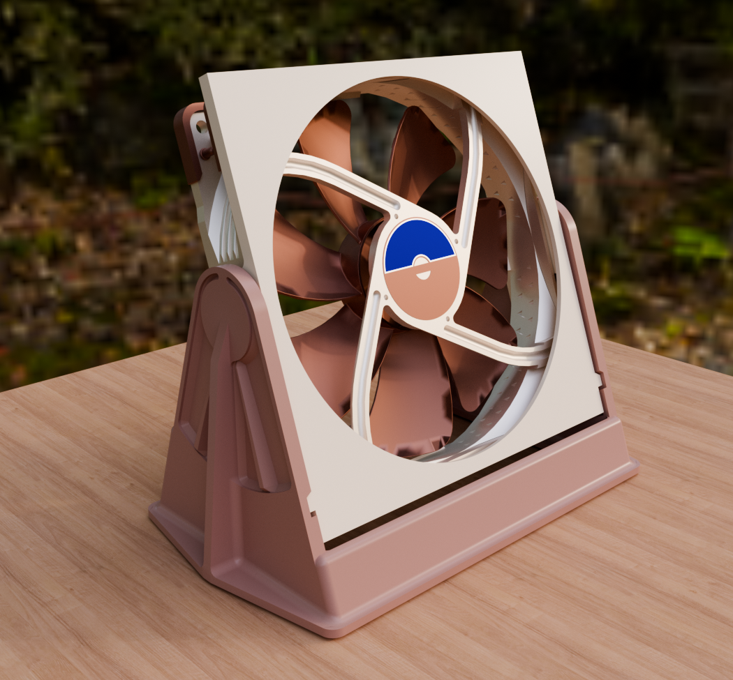 Adjustable Perfect Desktop Fan Stand 140mm fan - Lighter and stronger ...