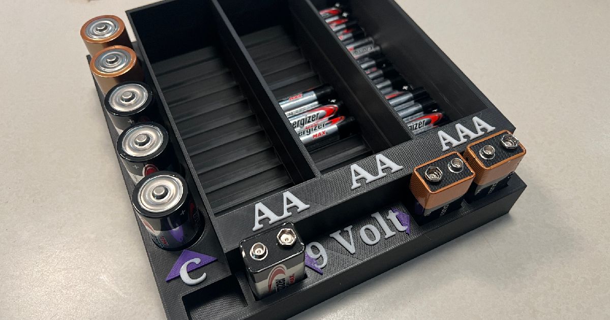 Battery Tray for drawer by BLBideas | Download free STL model ...