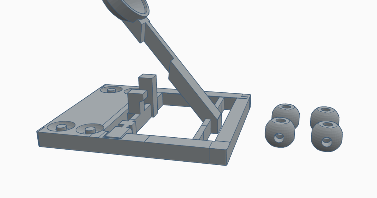 Catapult with added ammo holes. by kids hopkins | Download free STL ...