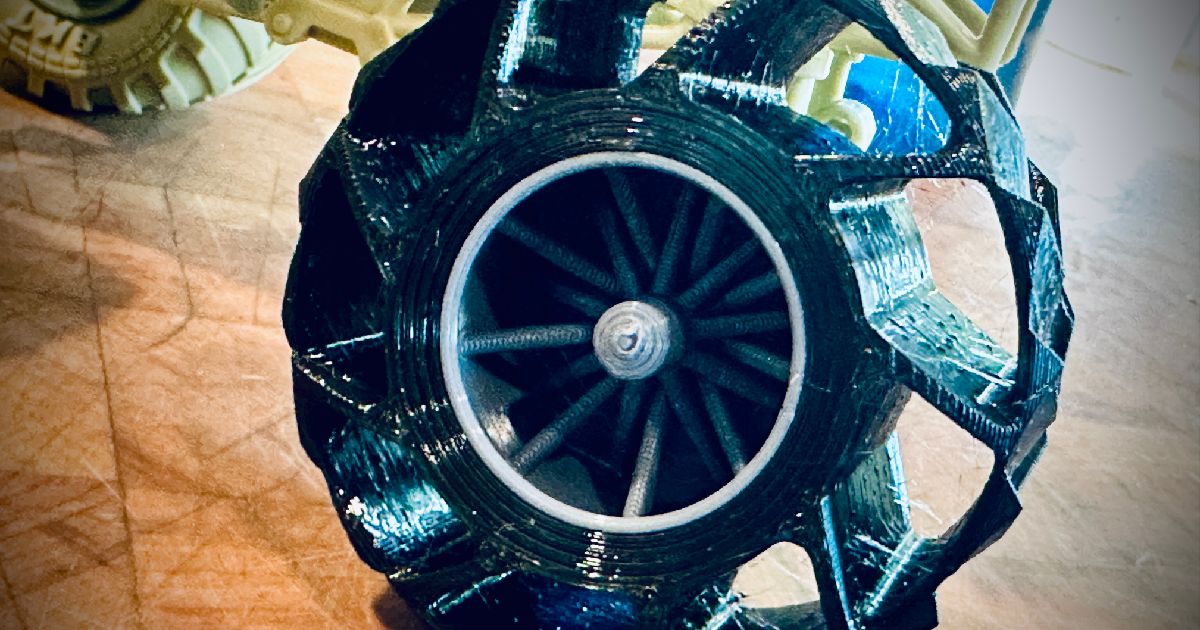 Rover Tire and Rim by vidision | Download free STL model | Printables.com