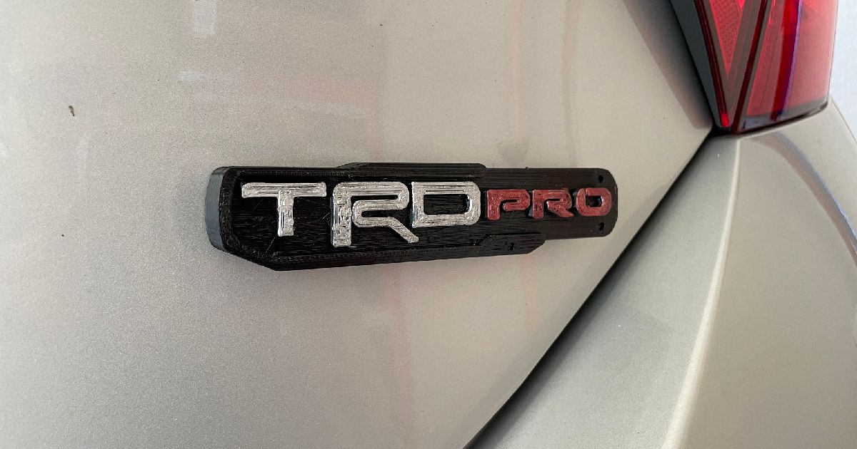 Toyota TRD Pro Badge by Noah1794 | Download free STL model | Printables.com