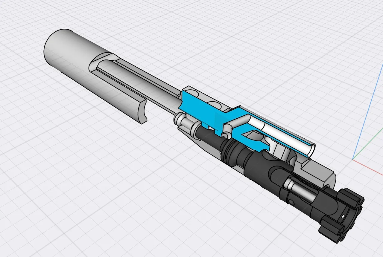 AR-15 Cutaway BCG by Koosh | Download free STL model | Printables.com