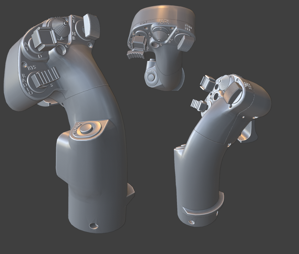 AH-64 Cyclic Grip by Cammando58 | Download free STL model | Printables.com