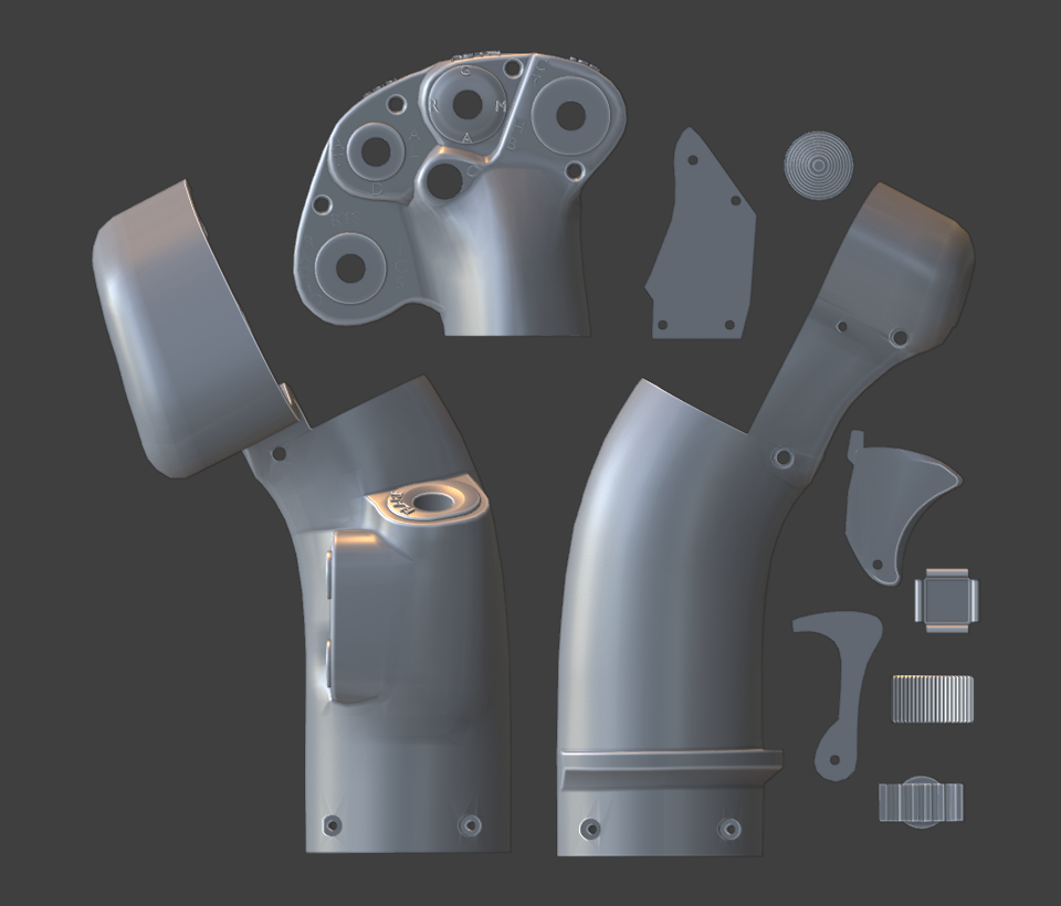 AH-64 Cyclic Grip by Cammando58 | Download free STL model | Printables.com