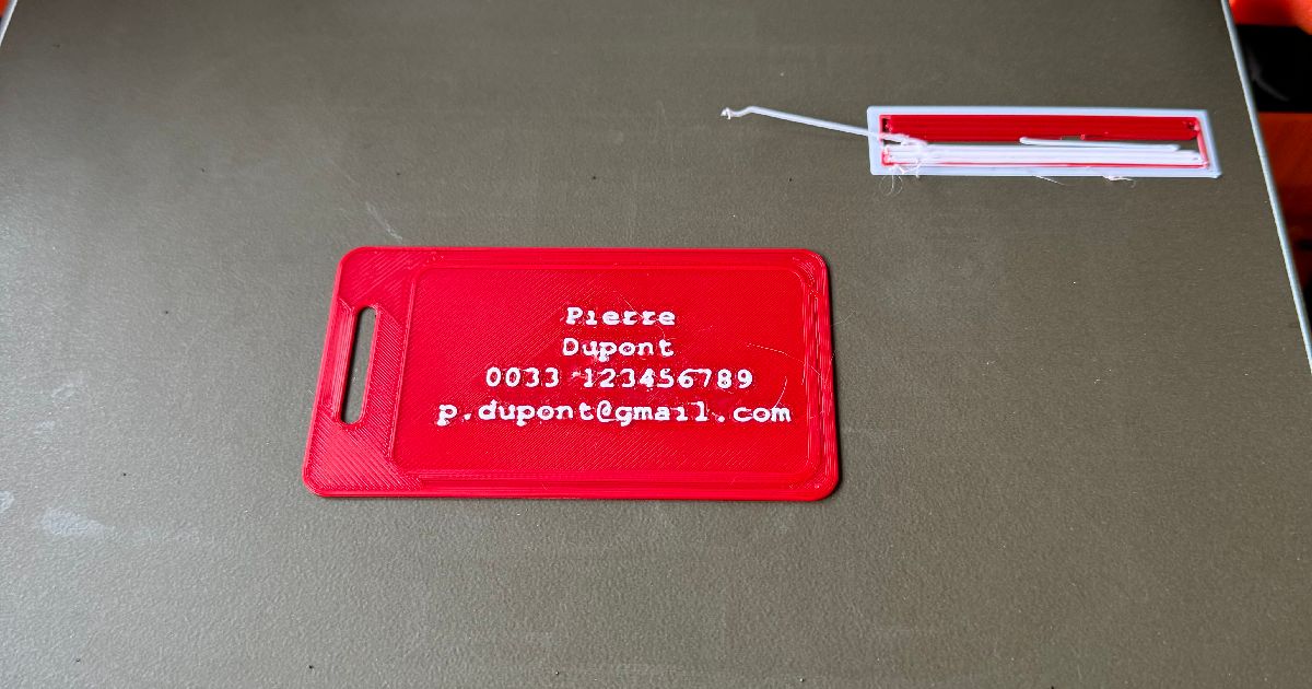 editable suitcase label - étiquette de valise modifiable by Berny ...