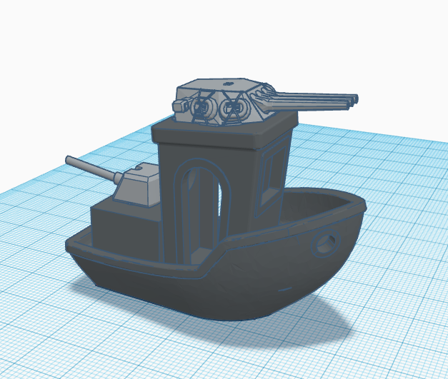 Benchy battleship, controllable turrets por Dxmisfn | Descargar modelo ...